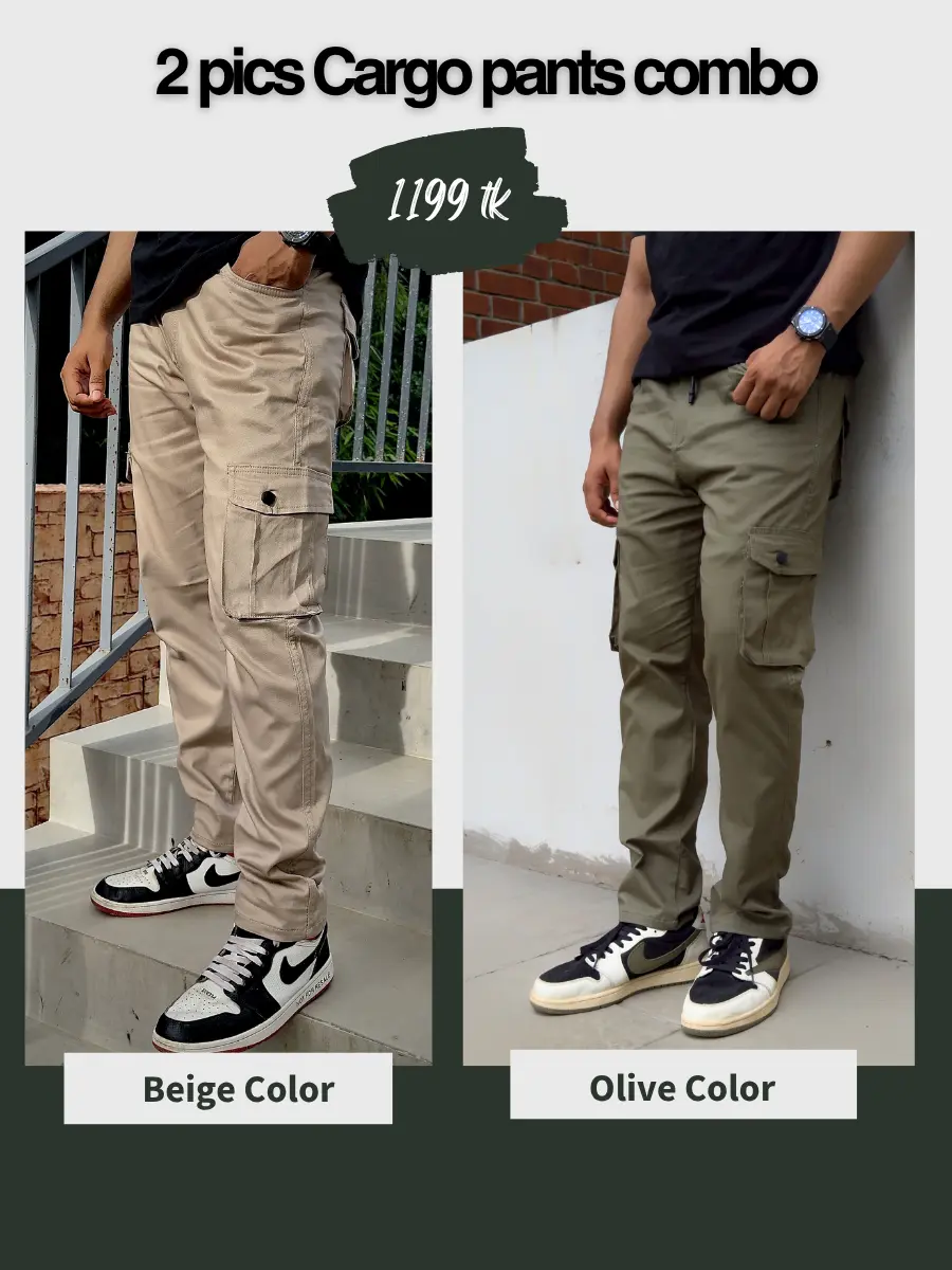 Olive and Beige pants Combo - everydaycombobd.com
